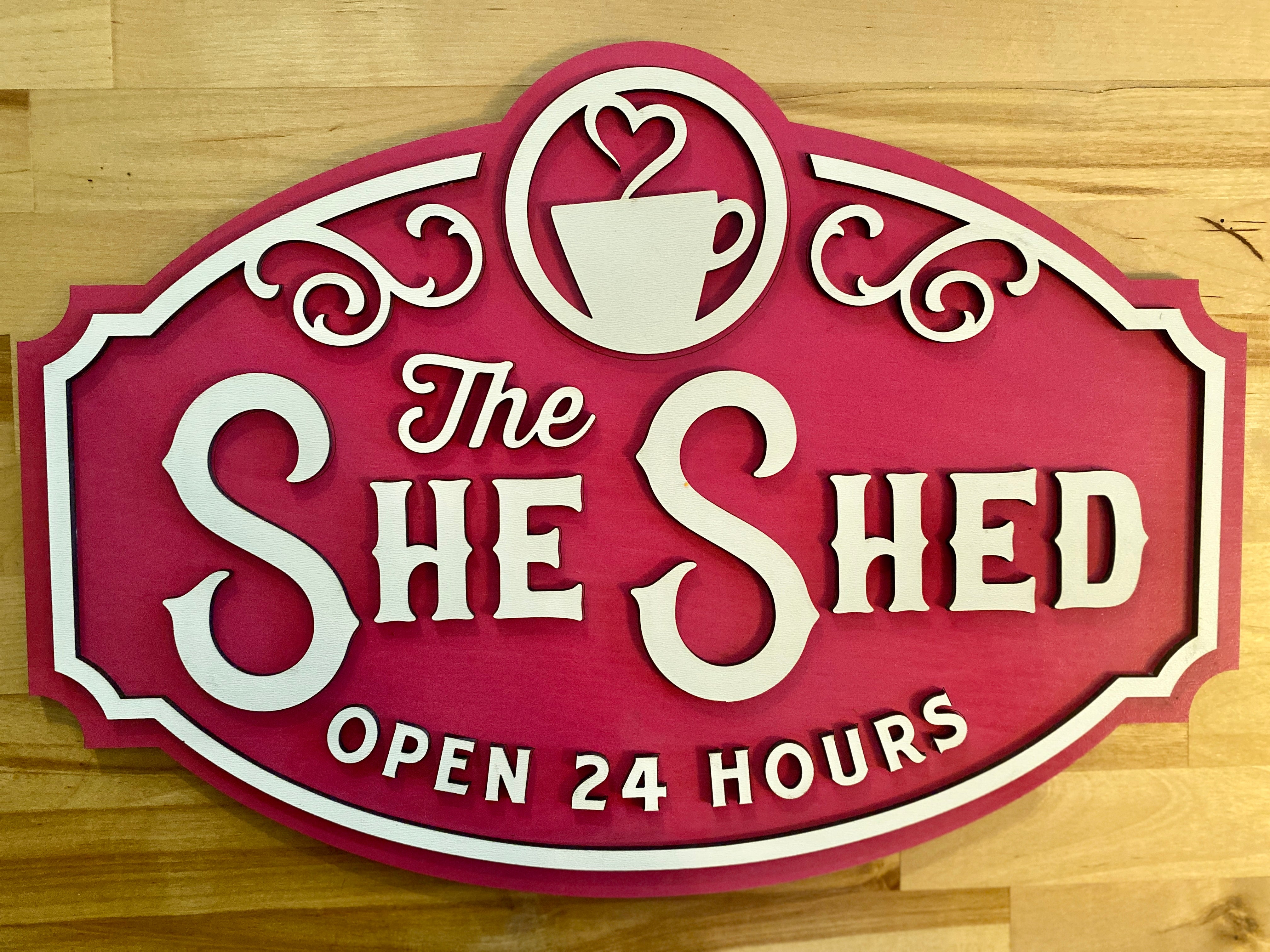 The She Shed Sign – Southern Charm Expressions